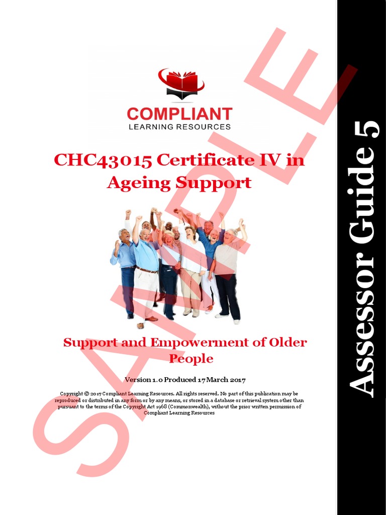 SAMPLE CHC43015 Subject 5 Assessor Guide F v1.0 | PDF | Educational ...