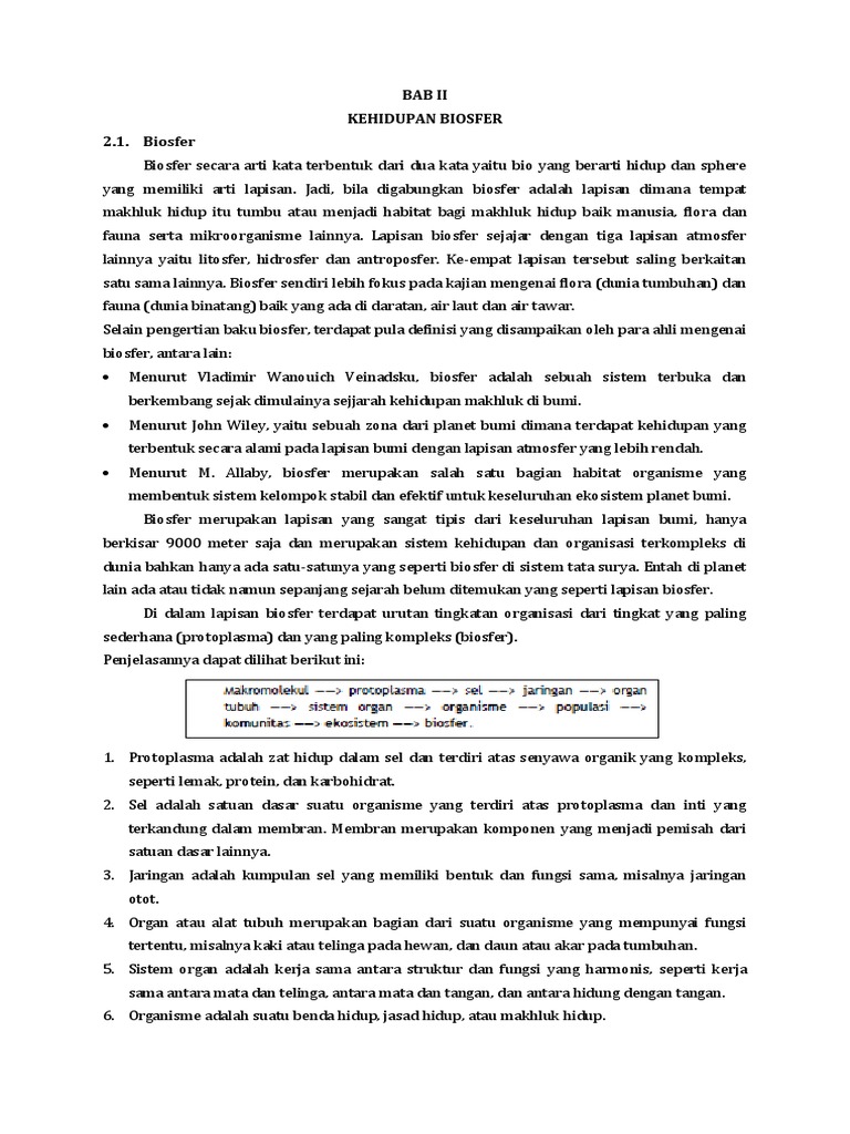 Materi Kuliah Dasar - Dasar Ilmu Lingkungan 02 (Kehidupan Biosfer) | PDF