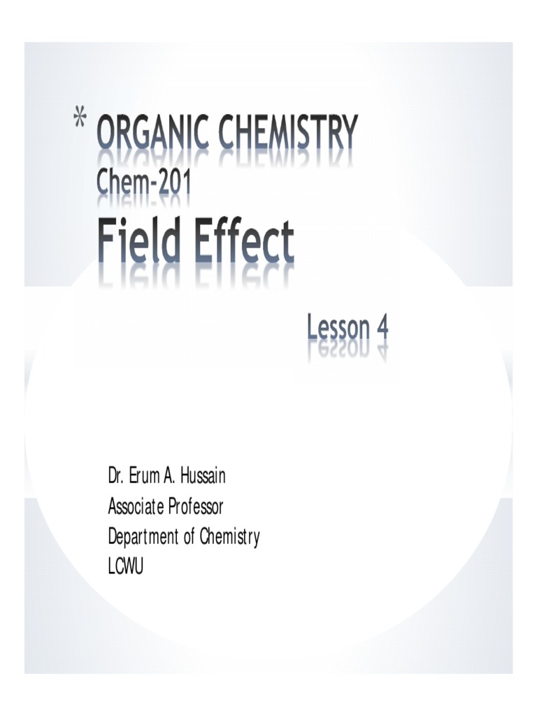 Dr. Erum A. Hussain Associate Professor Department of Chemistry Lcwu ...