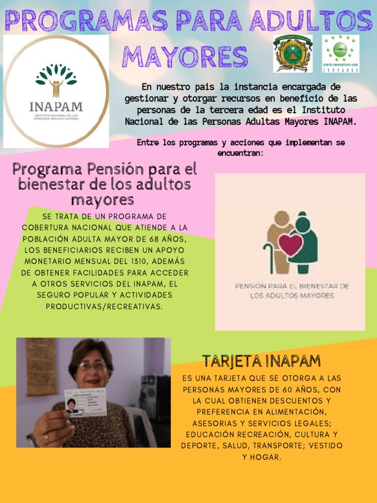 Programas para Adultos Mayores | PDF | Vejez | Pensión