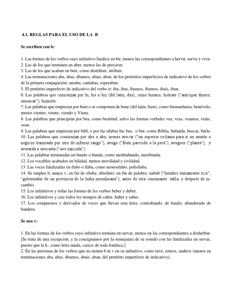 Reglas ortográficas | PDF | Verbo | Lingüística