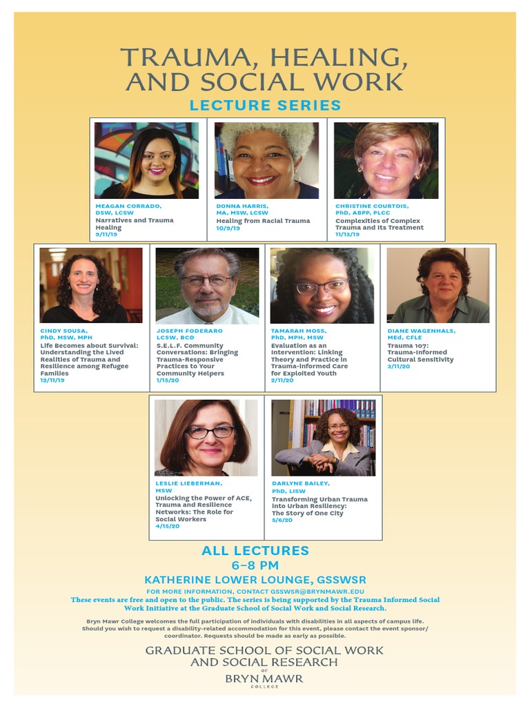 Trauma, Healing, and Social Work Poster - 8.22.19 | PDF | Social Work ...