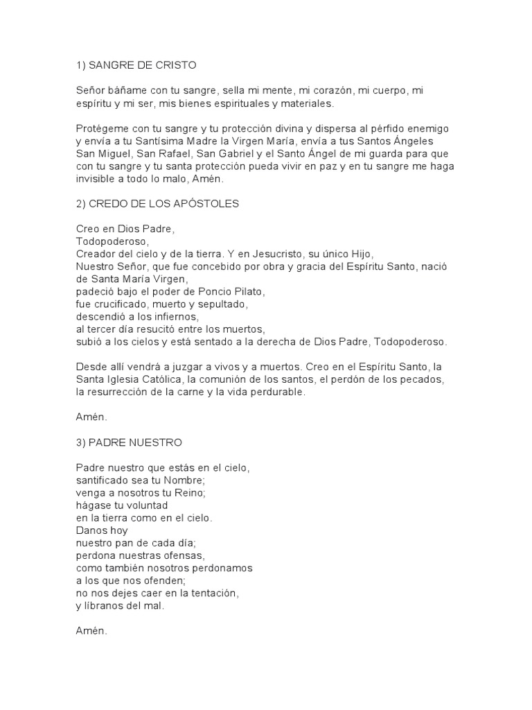 Oraciones de Poder | PDF | orador del Señor | María, madre de Jesús