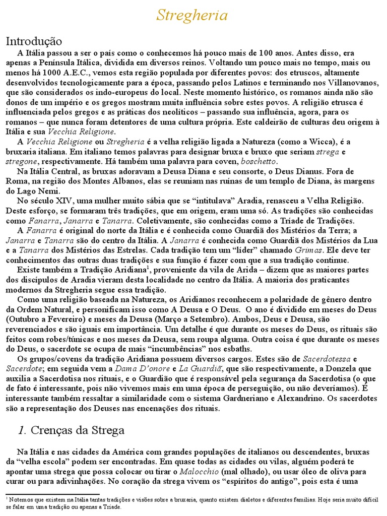 Stregheria | PDF | Feitiçaria | Lua