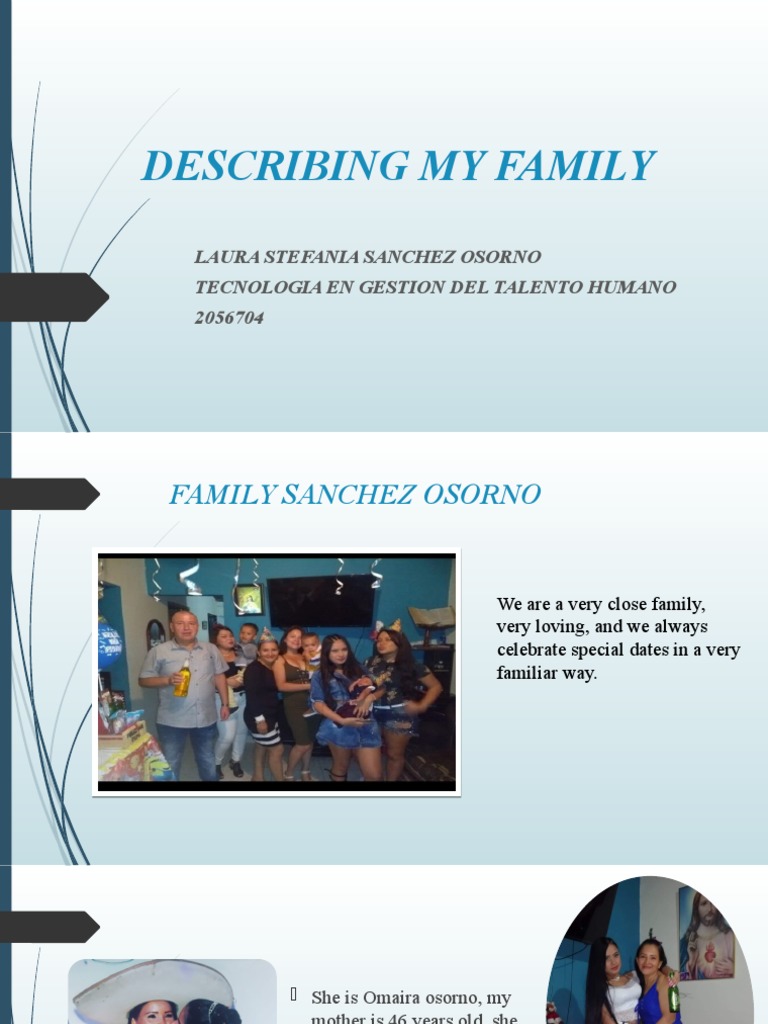 Describing My Family | PDF