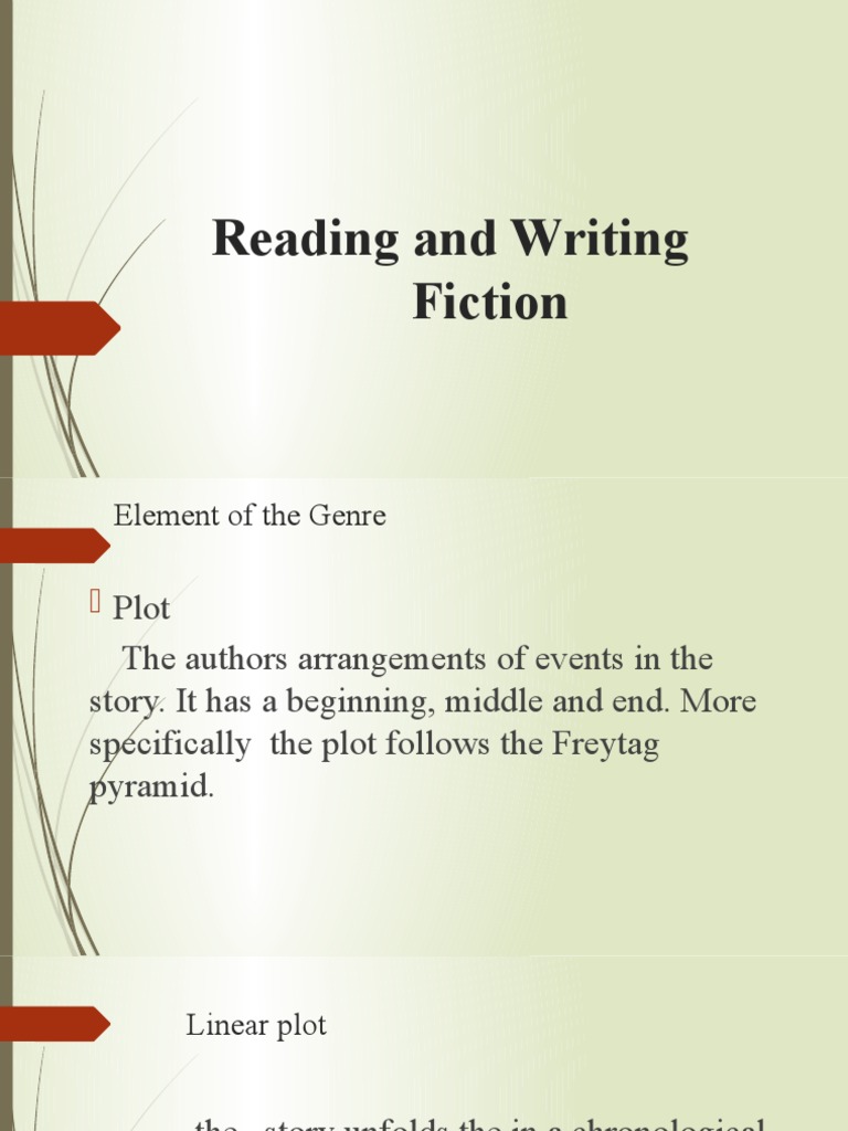 Reading and Writing Fiction | PDF | Plot (Narrative) | Narration