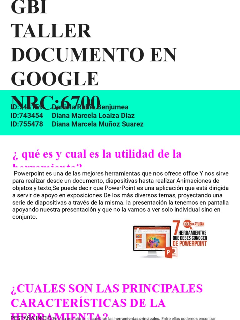 Presentacios de Google Drive | PDF | Microsoft PowerPoint | Software