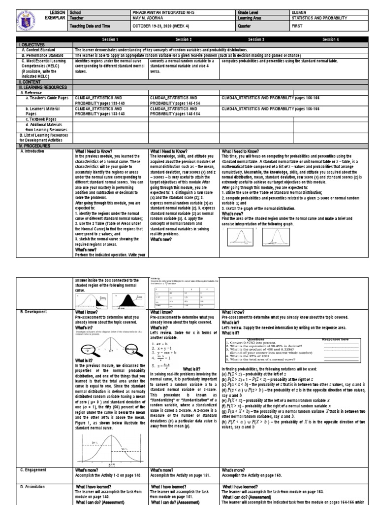 Understanding Key Concepts of Random Variables and Probability Distributions Through Lessons on ...