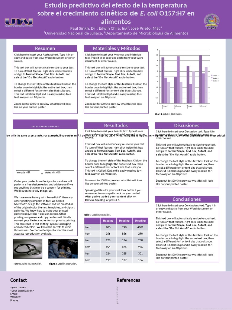 Modelo de POSTER CIENTIFICO | PDF | Microsoft Word | Writing