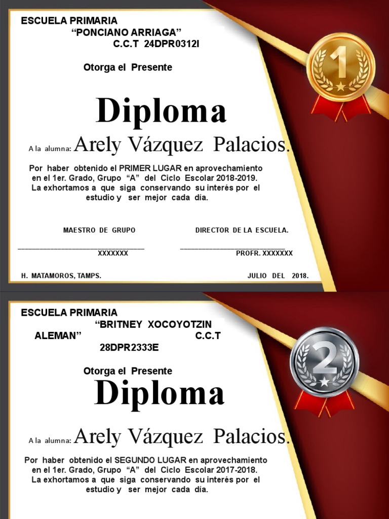 Diseño de Diplomas 2019-1 | PDF | Crecimiento personal y profesional