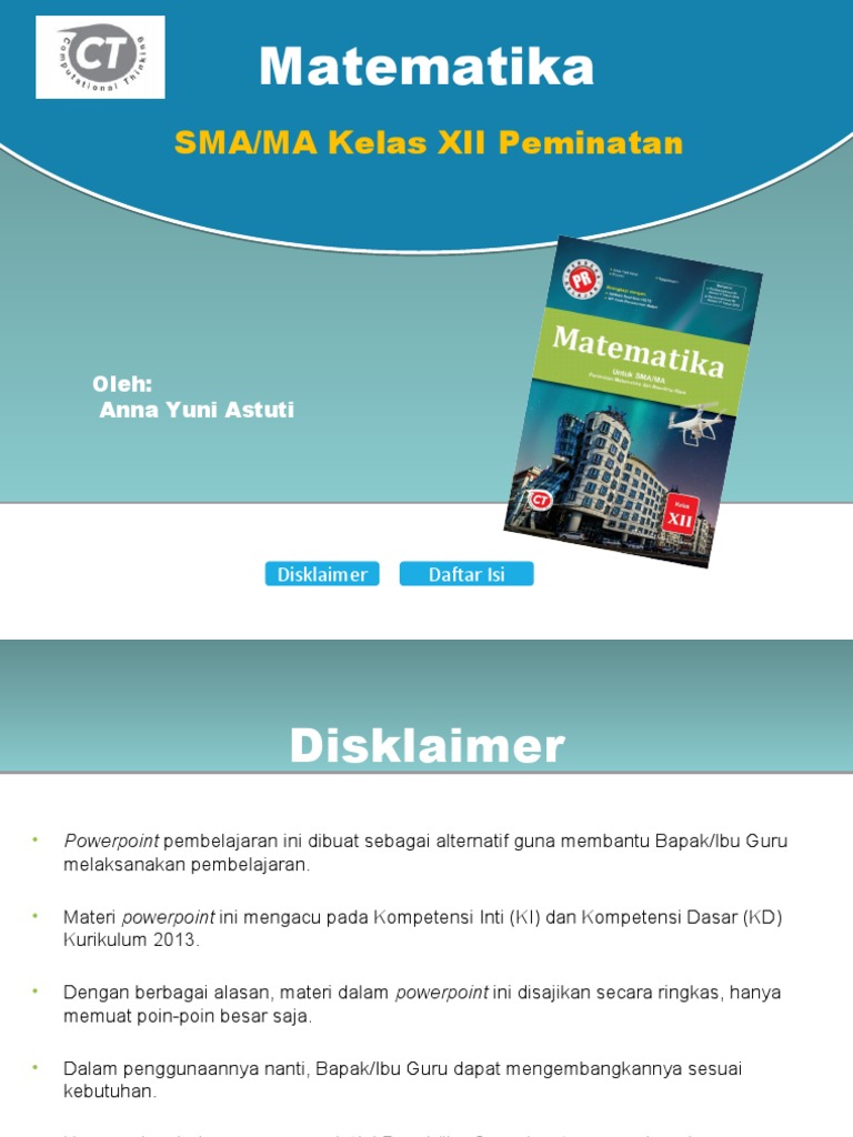 Matematika 12 (Minat) 2020-DISTRIBUSI BINOMIAL | PDF Matematika 12 (Minat) 2020-DISTRIBUSI BINOMIAL | PDF