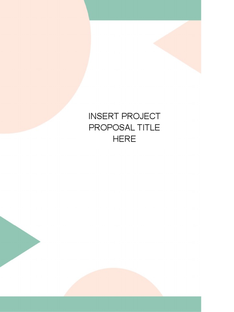 Insert Project Proposal Title Here | PDF | Specification (Technical ...