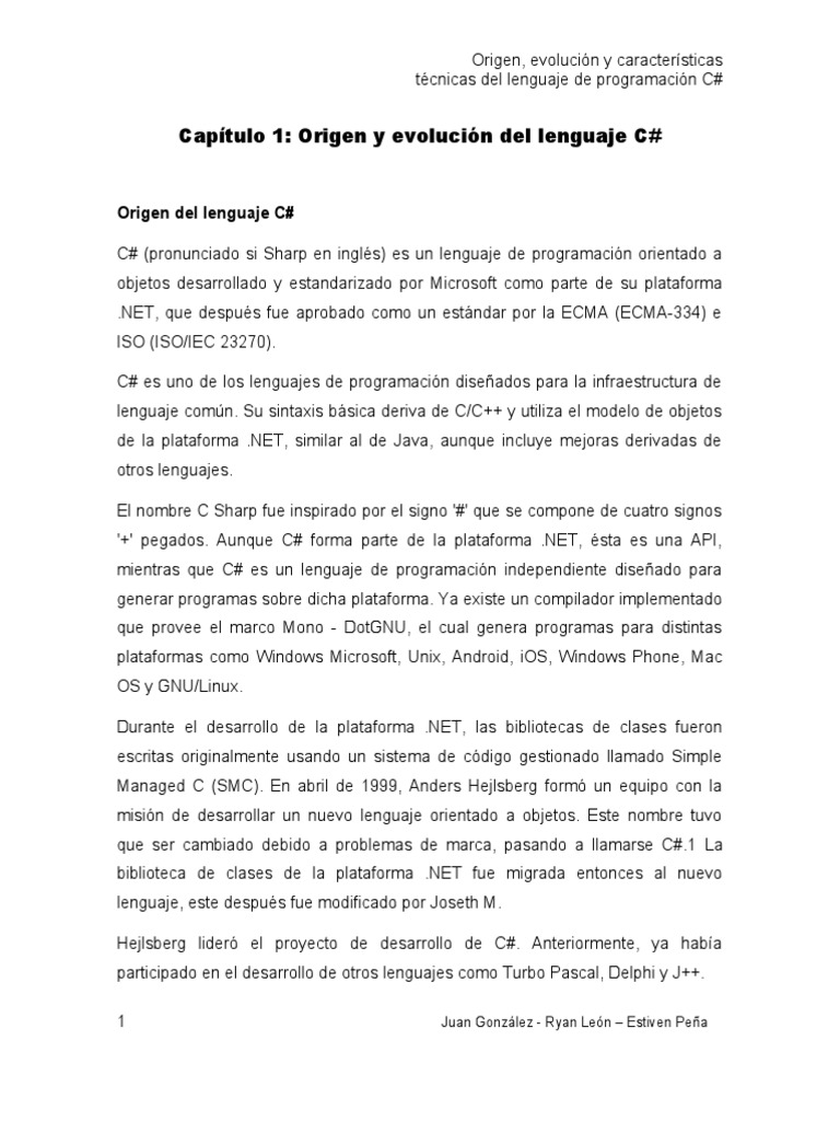 Trabajo Final Parte 2 | PDF | C Sharp (lenguaje de programación) | .NET Framework