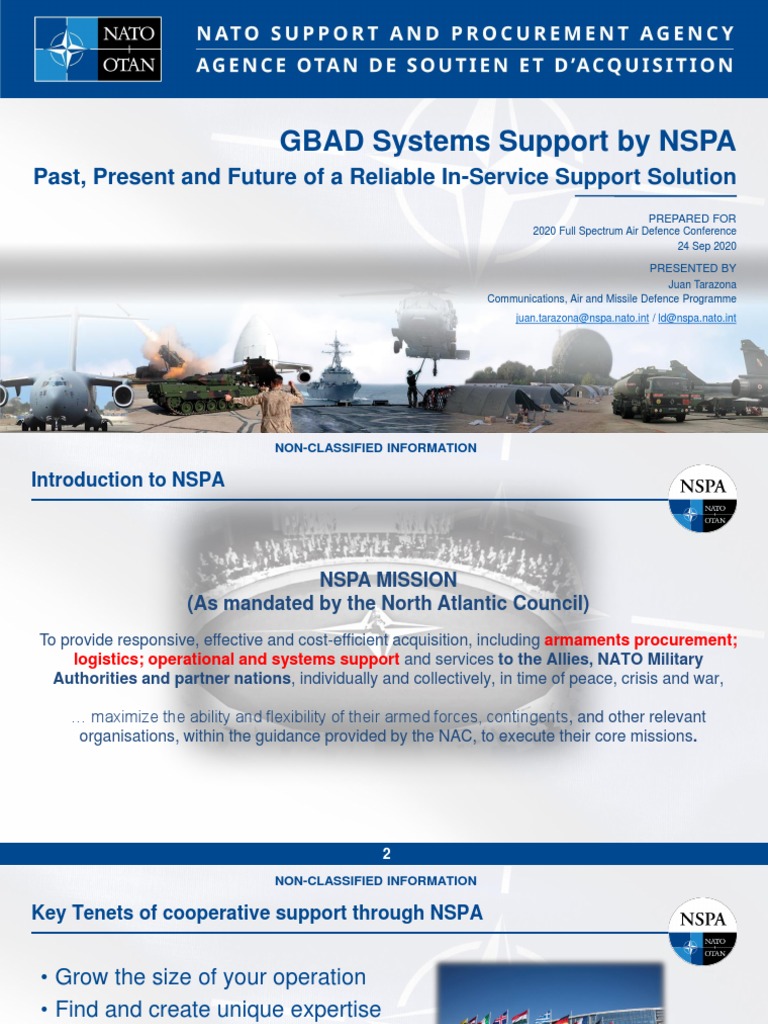 Gbad Systems Support by Nspa Past Present and Future of A Reliable in ...
