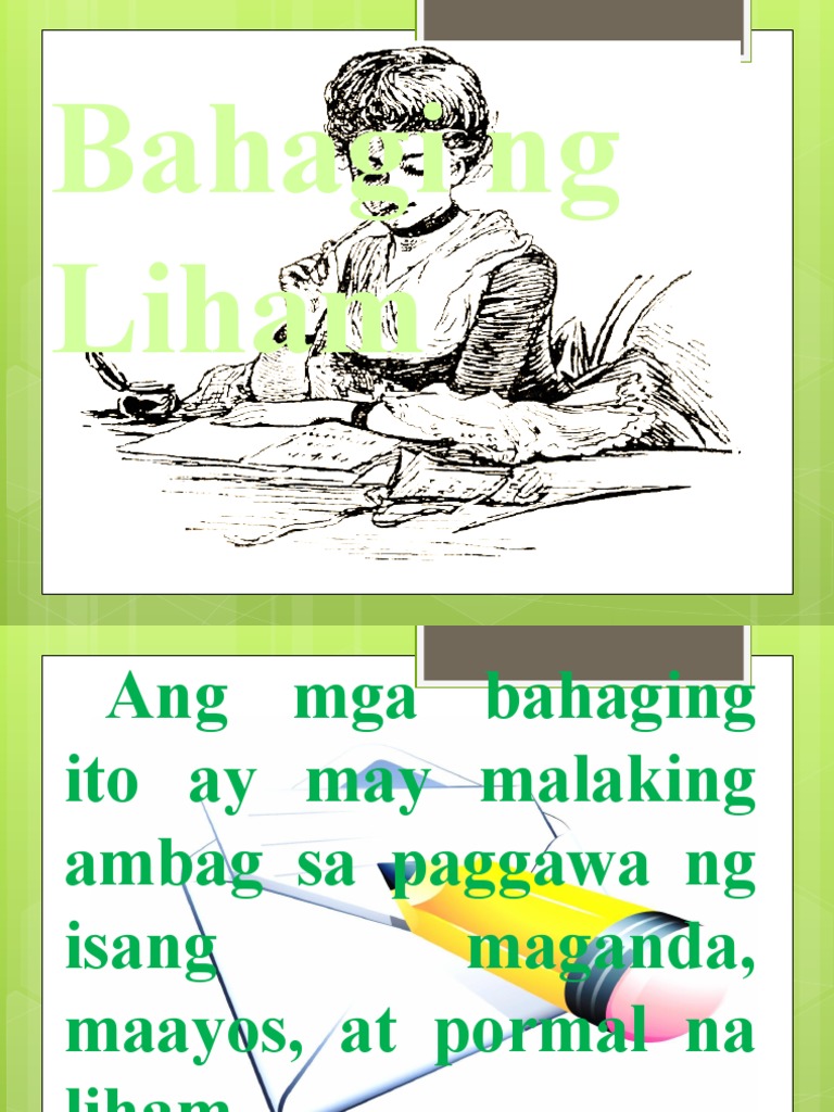 Bahagi NG Liham | PDF
