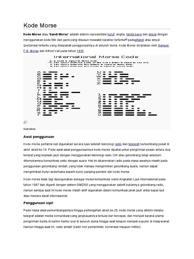 Kode Morse | PDF