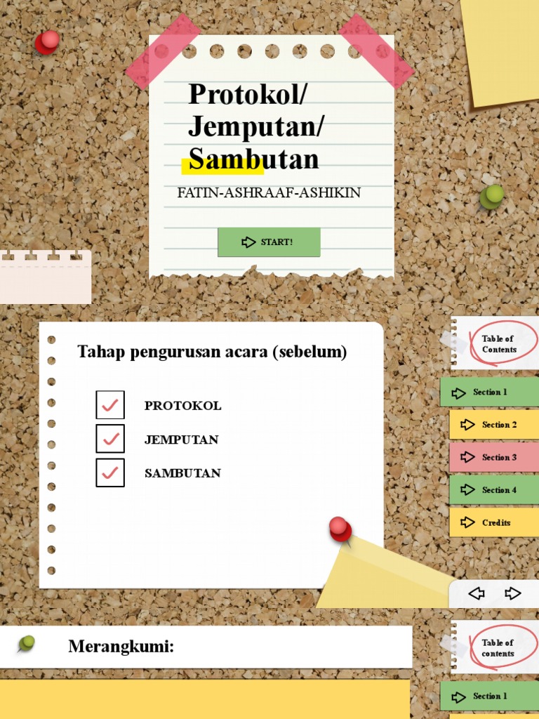 3.4 Jemputan, Protokol, Sambutan | PDF