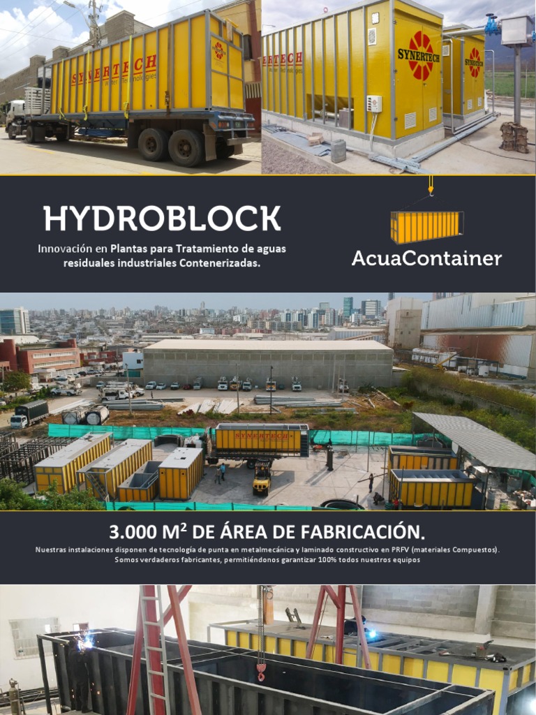 Presentacion Hydroblock | PDF | Aguas residuales | Agua