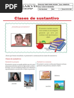 Evaluación de Sustantivos para Primaria | PDF