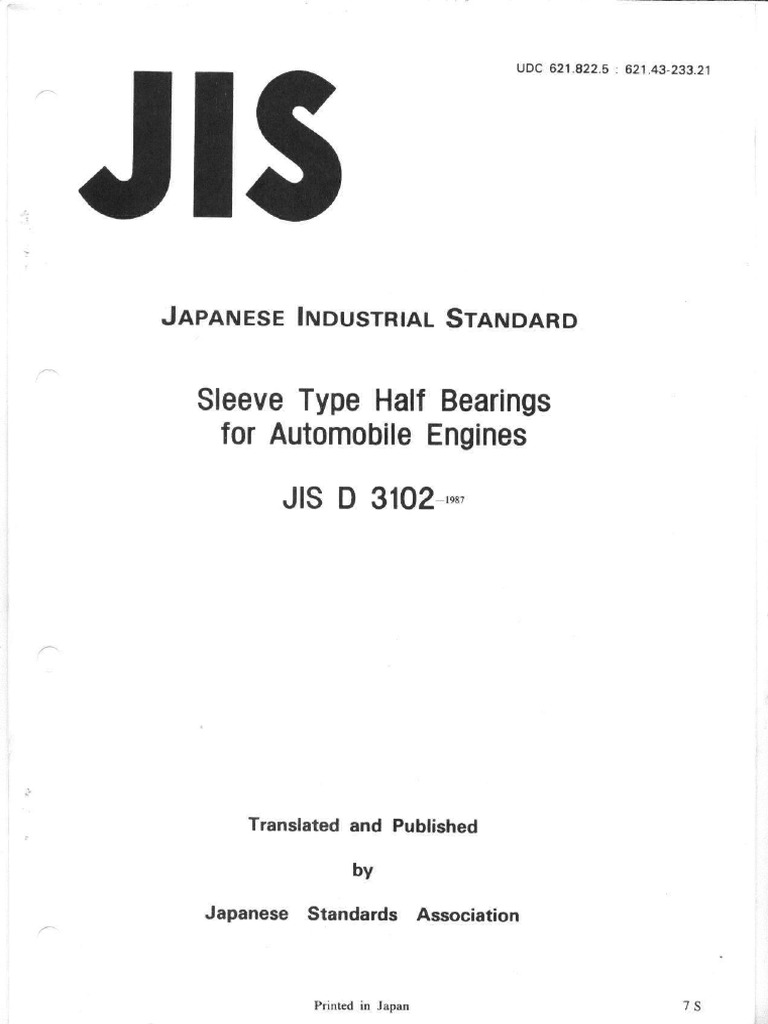 Jis D3102 | PDF