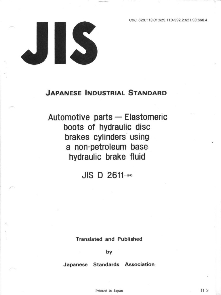 Jis D2611 | PDF