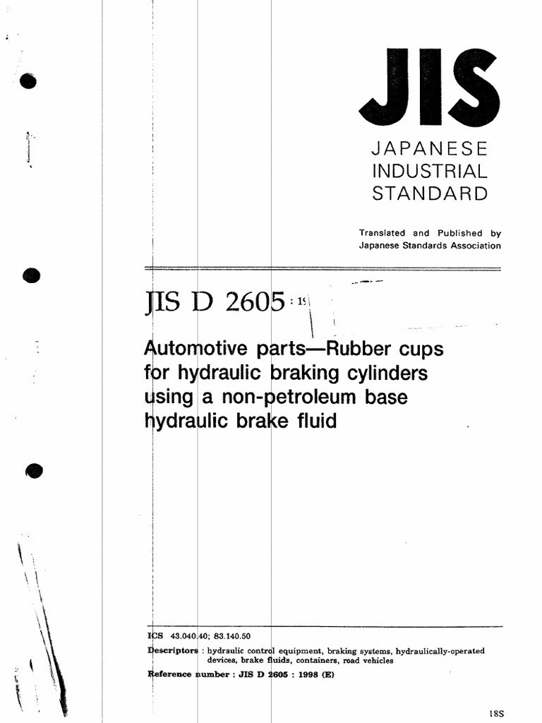 Jis D2605 | PDF