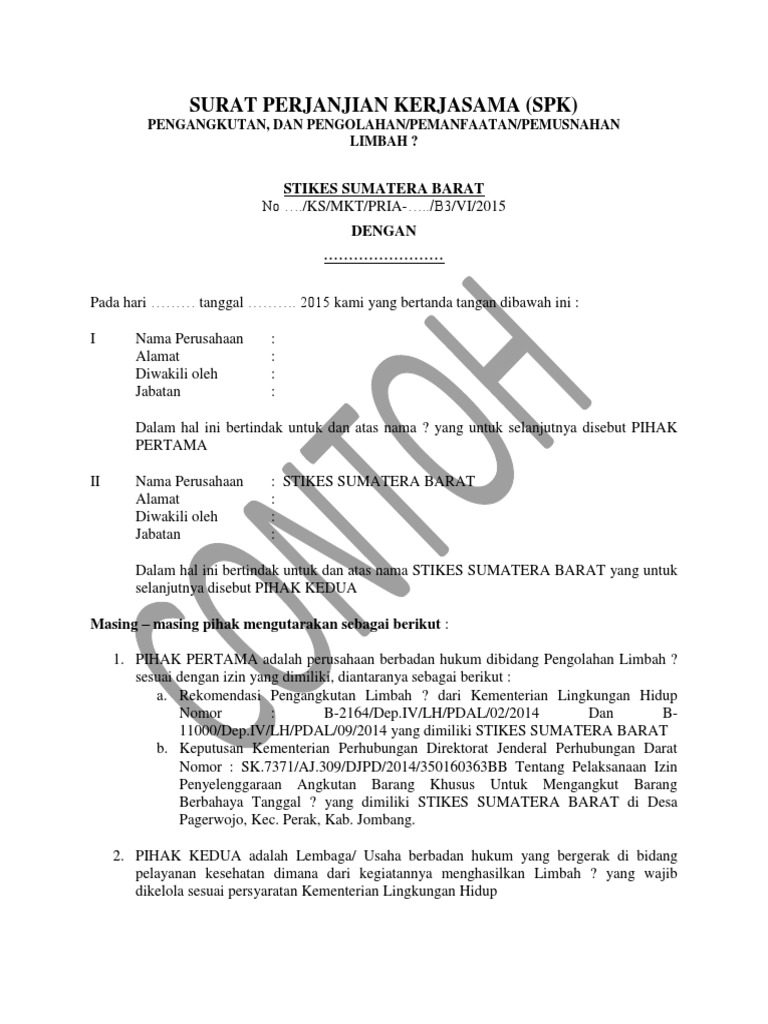 SPK Limbah | PDF