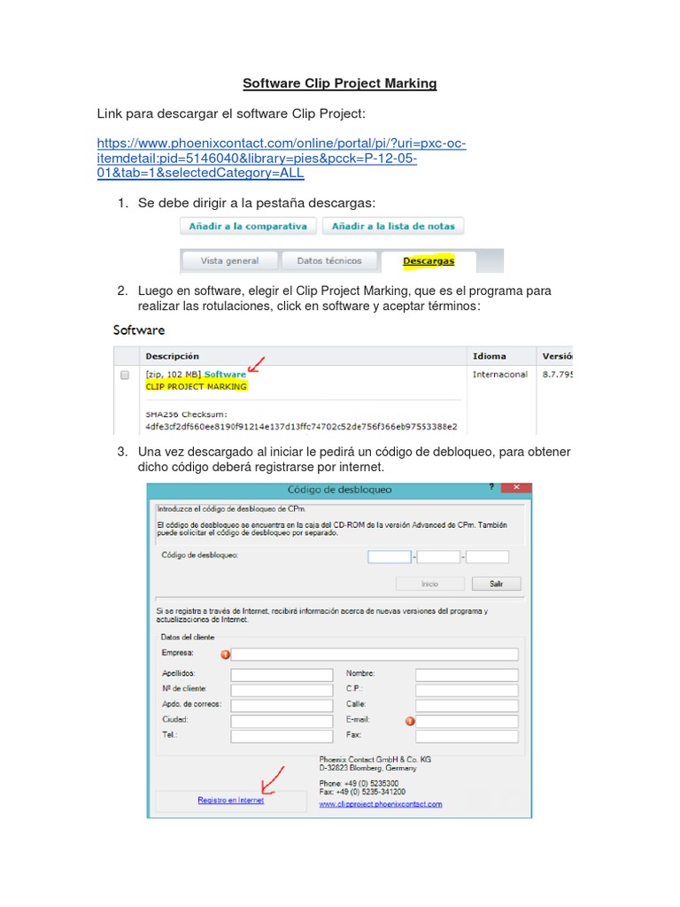 Software Clip Project Marking - Pasos | PDF