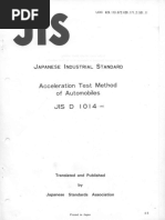 JIS-D1601-1995 - Vibration Tests Method For Automobile Parts | PDF