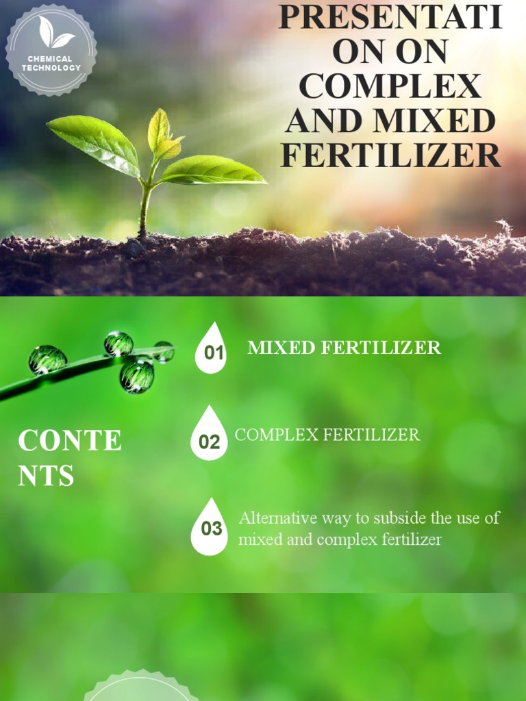 Complex and Mixed Fertilizer | PDF | Fertilizer | Solubility