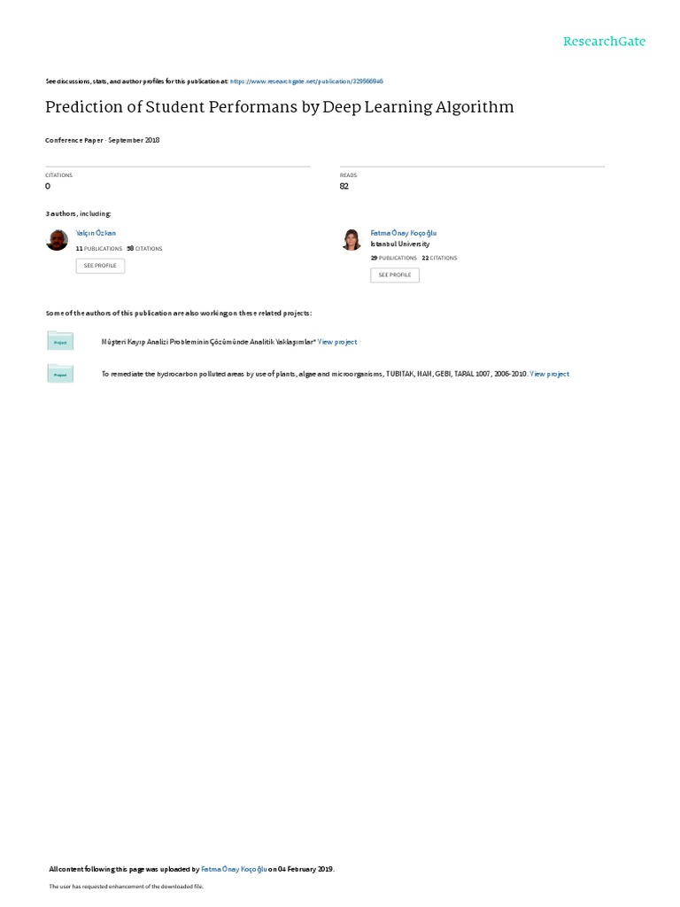 FL2018 Ozkan Kocoglu Erol | PDF | Machine Learning | Turkey
