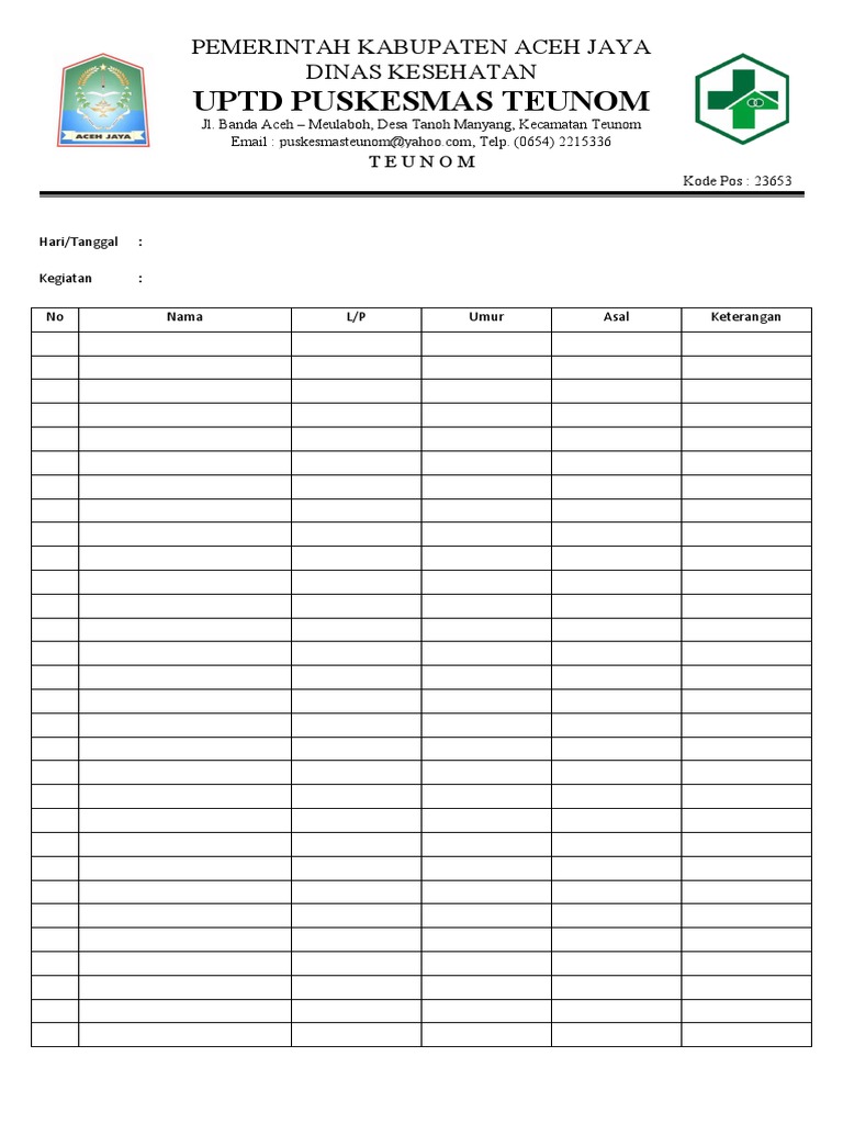 Form Tabel Kosong | PDF
