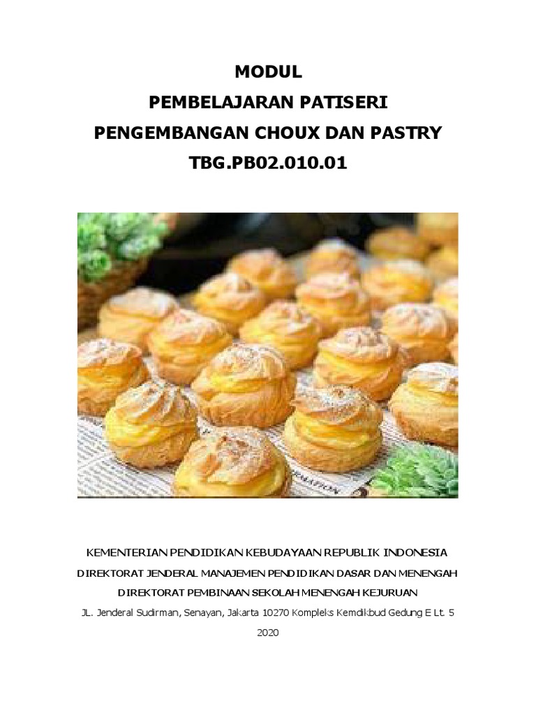 Modul Patiseri Choux Pastry | PDF