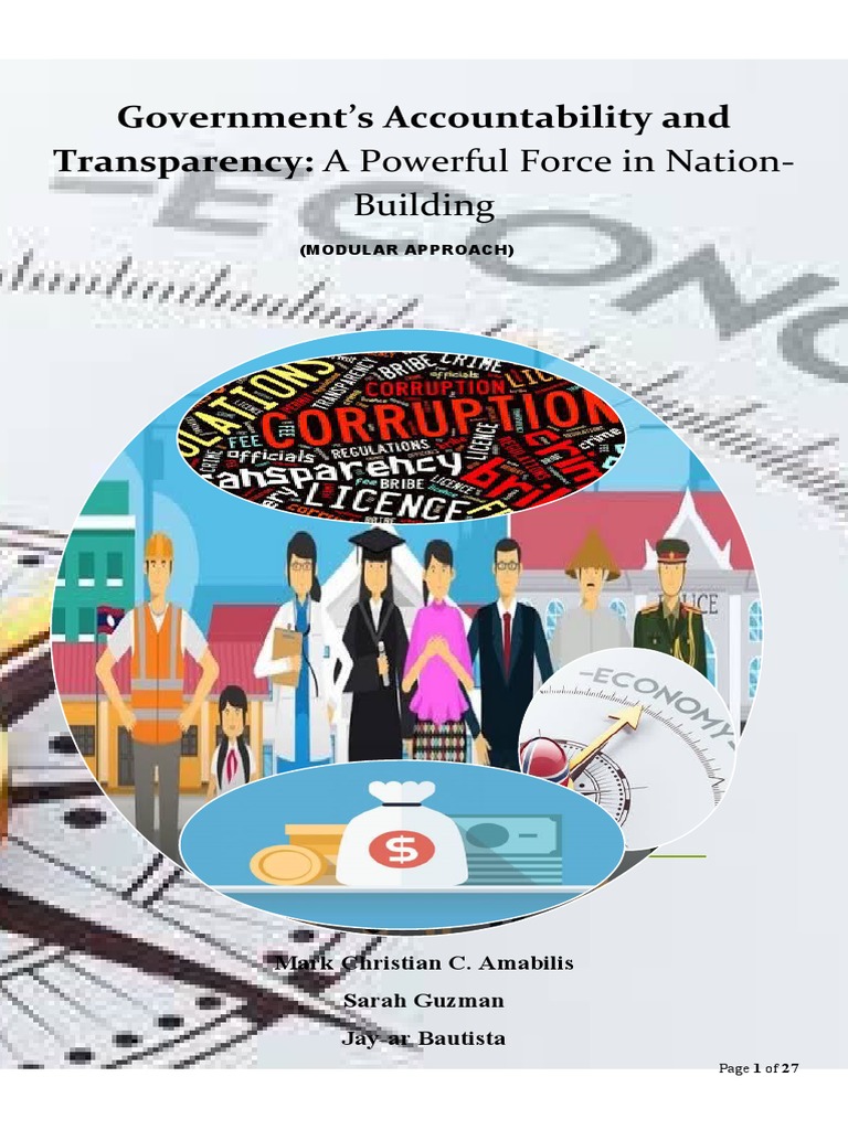 Government's Accountability and Transparency: A Powerful Force in ...