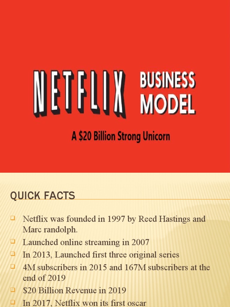 Business Model of Netflix | PDF | Business | Finance & Money Management