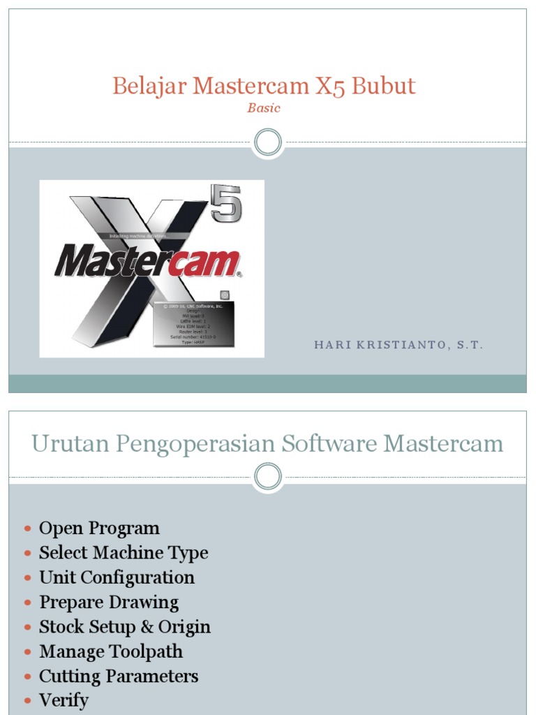 Belajar Mastercam Lathe X5 | PDF