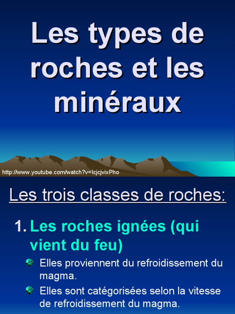 Types de roches et leurs caractéristiques | PDF | Roche sédimentaire ...