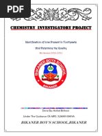Chemistry Investigatory Project XII On Toothpaste Analysis | PDF | Ion ...