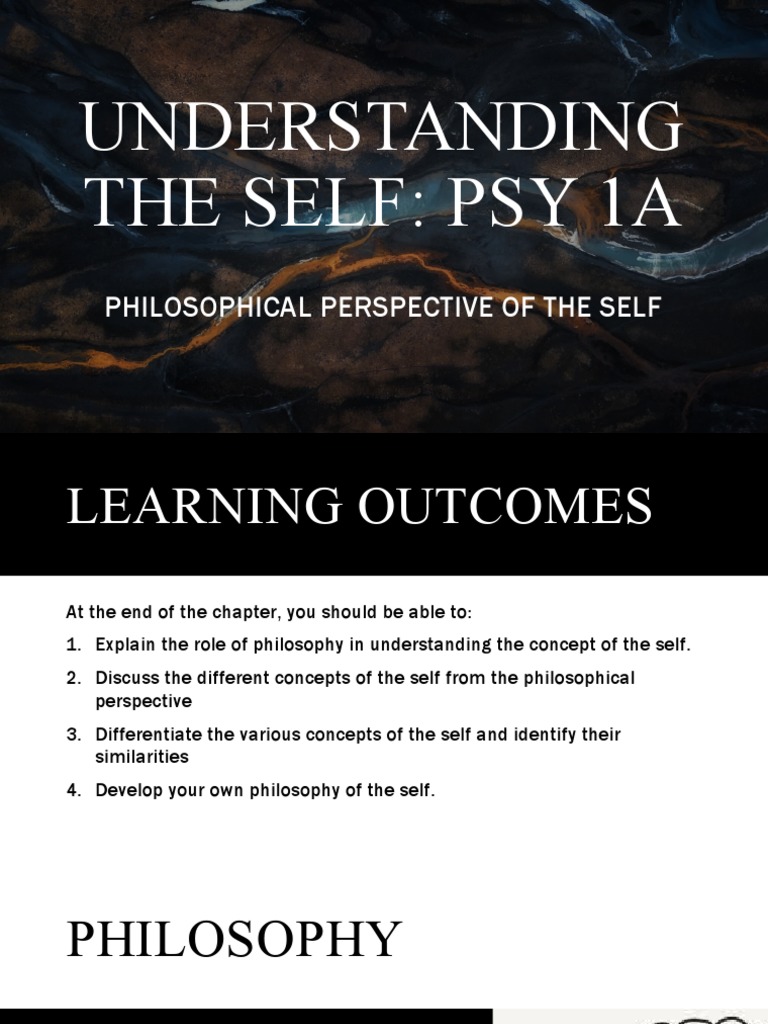 Understanding The Self: Psy 1A | PDF | Soul | Idea