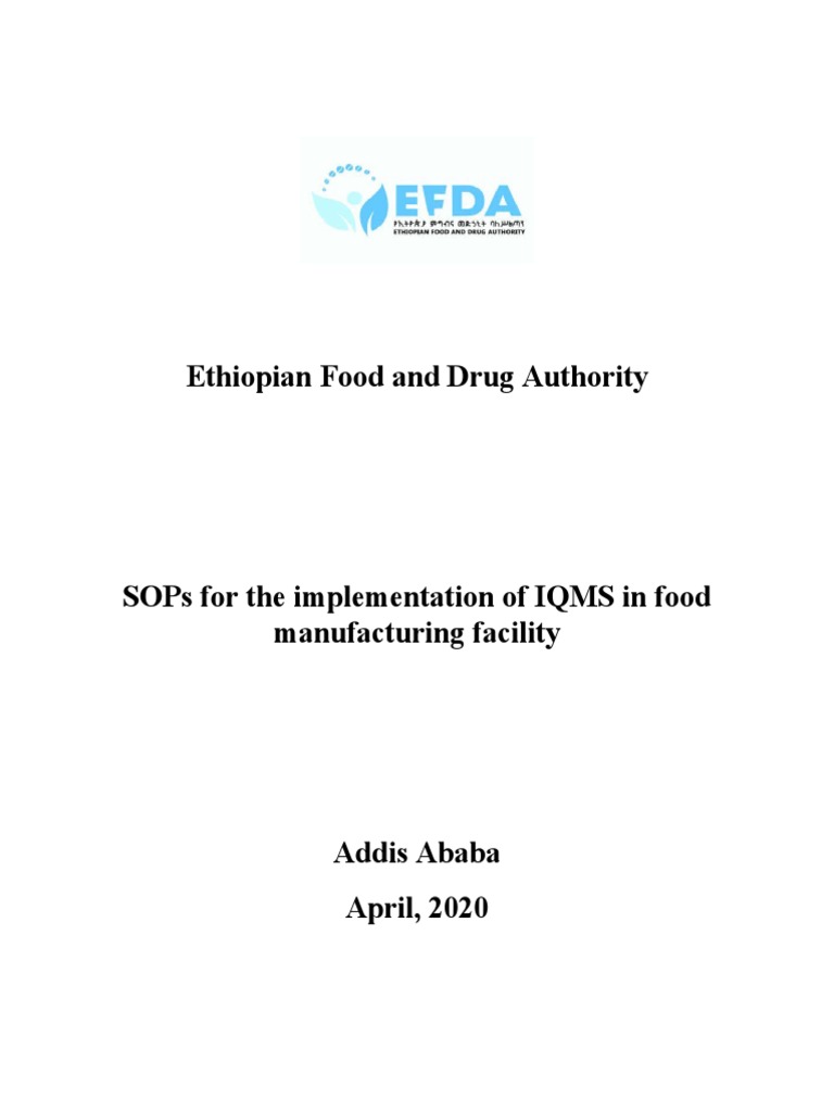 SOPs For IQMS in Food Manufacturing Facilities | PDF | Food Safety | Foods
