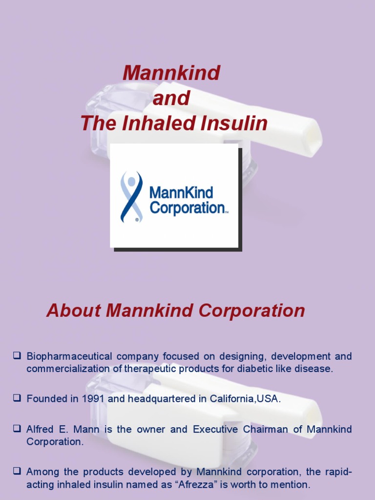Afrezza: Mannkind's Inhaled Insulin Journey | PDF | Self-Improvement