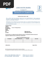 Air Compressor Calibration Certificates Template | PDF