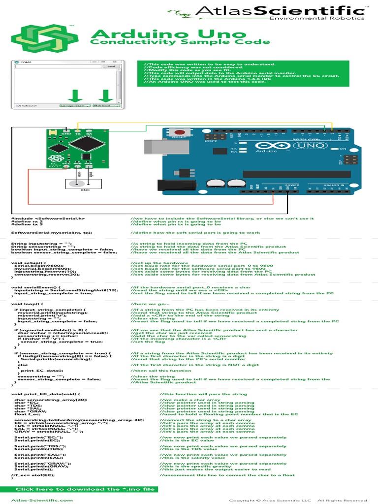 Arduino Uno Ec Sample Code | PDF | Computer Data | Software