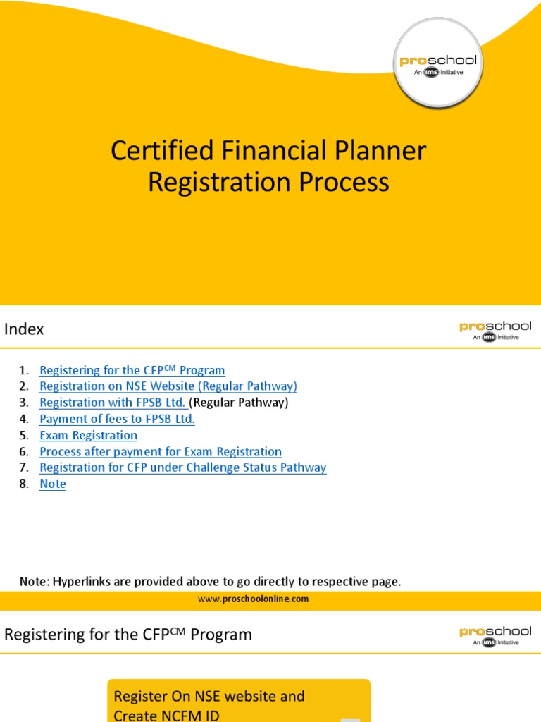 CFP Registration Process (Final) - 3 | PDF | Test/Examination | Internet