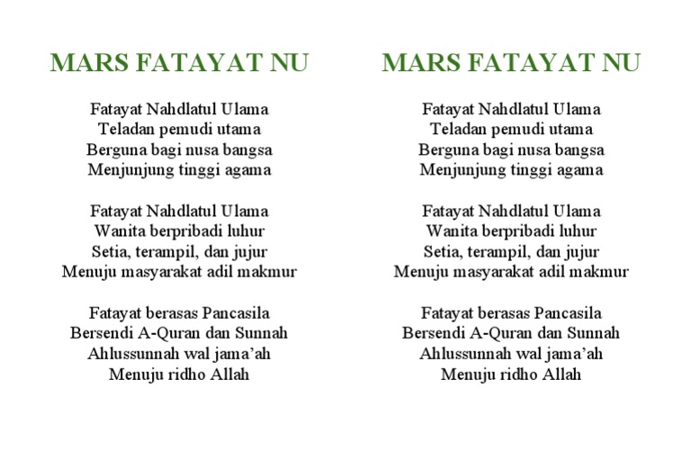 Mars Fatayat Nu | PDF
