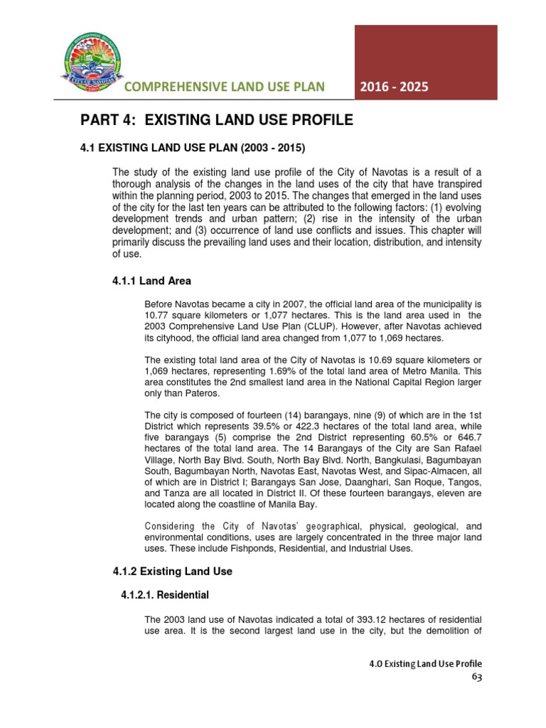 Part 4 - Existing Land Use Profile Final | PDF | Waste Management ...
