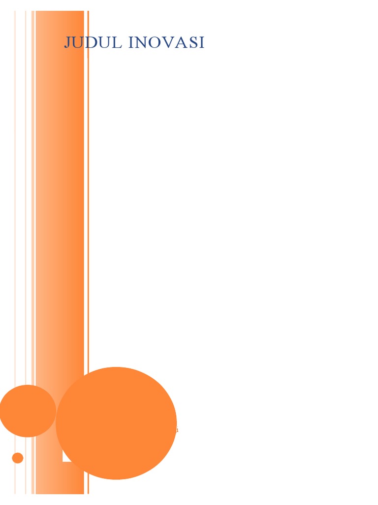 Contoh Proposal Inovasi OPD Sesuai Indikator Indeks Inovasi Daerah | PDF