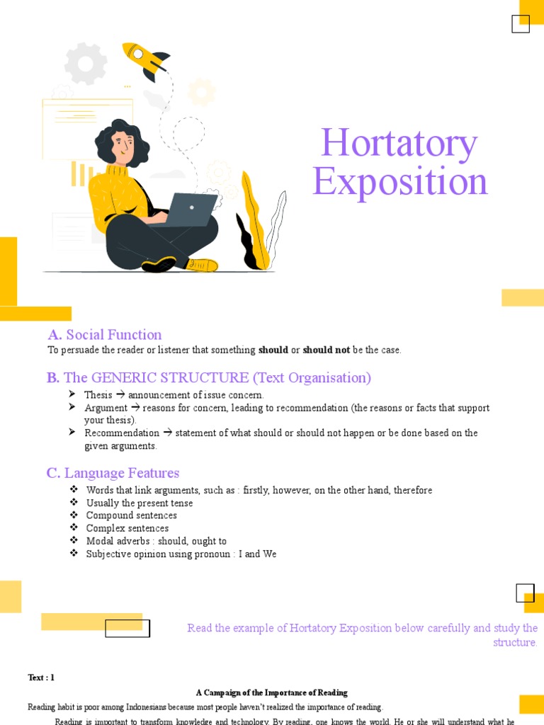 Hortatory Exposition Guide | PDF | Verb | Sentence (Linguistics)