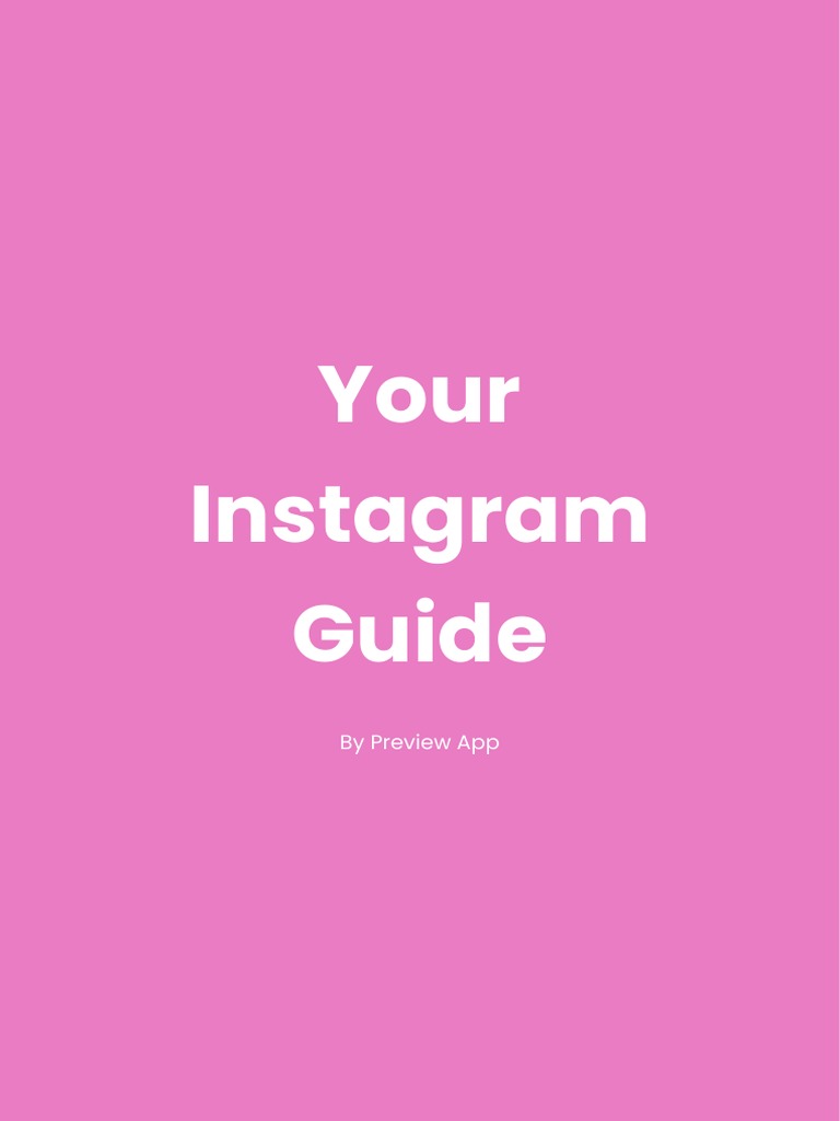 Preview App Instagram Guide | PDF | Hashtag | Color