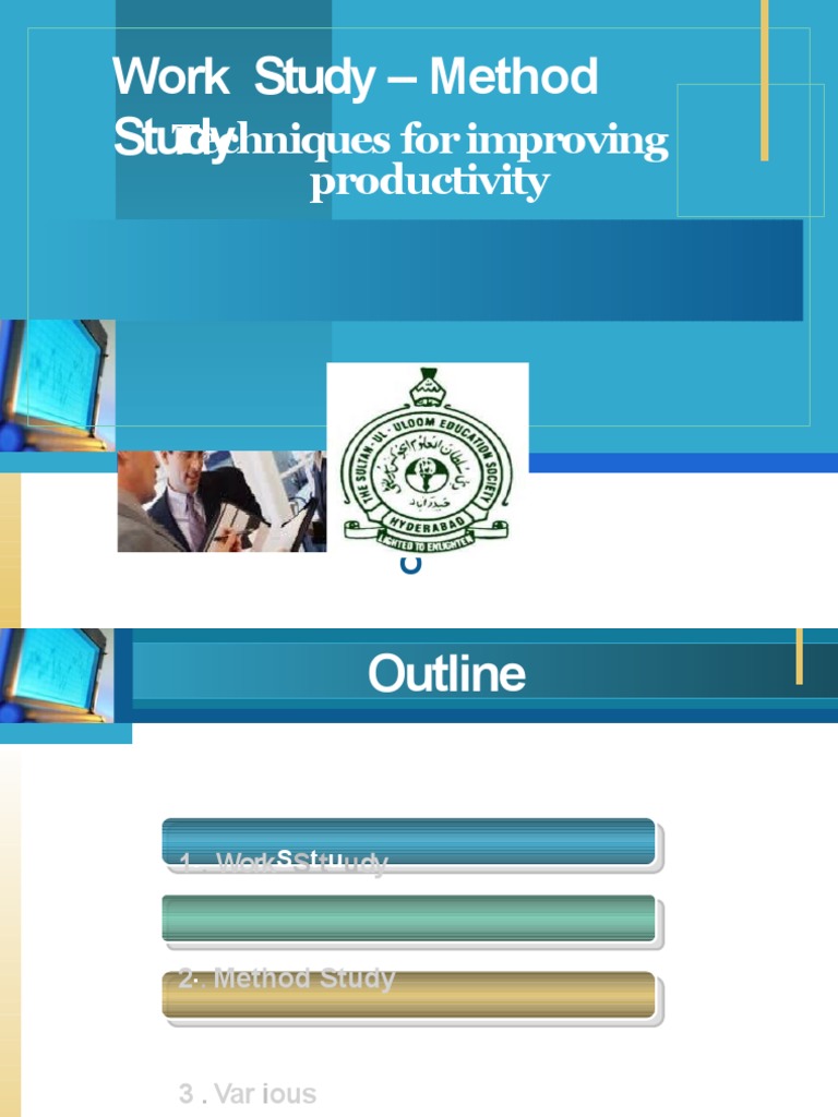 Work and Method Study | PDF | Camera | Time